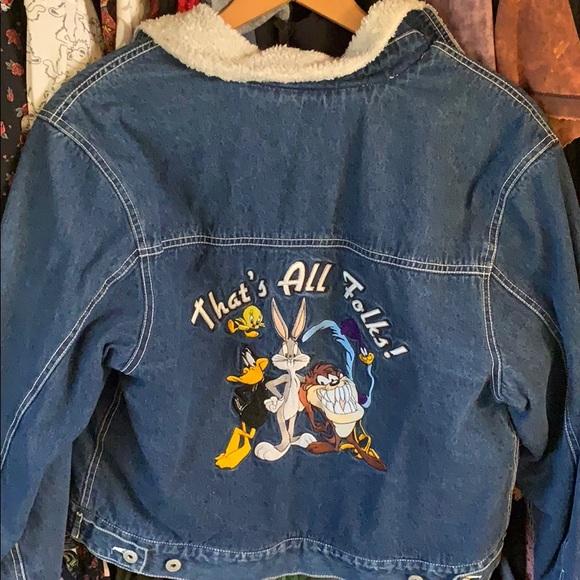 Warner Bros. | Jackets & Coats | Original Warner Bros Looney Toons Jean ...